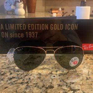 Ray-Ban | Accessories | Limited Edition 8k Solid Gold Polarized Ray Ban ...